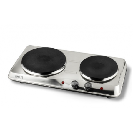 Anafe eléctrico doble de Sobremesada - Acero